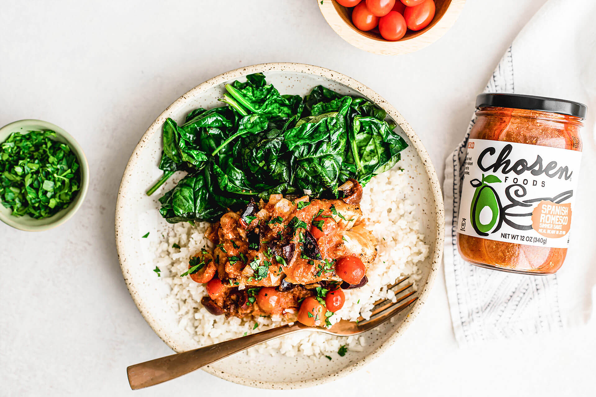 Whole30 Flakey White Fish with Romesco Sauce | Whole30 Recipes Online ...