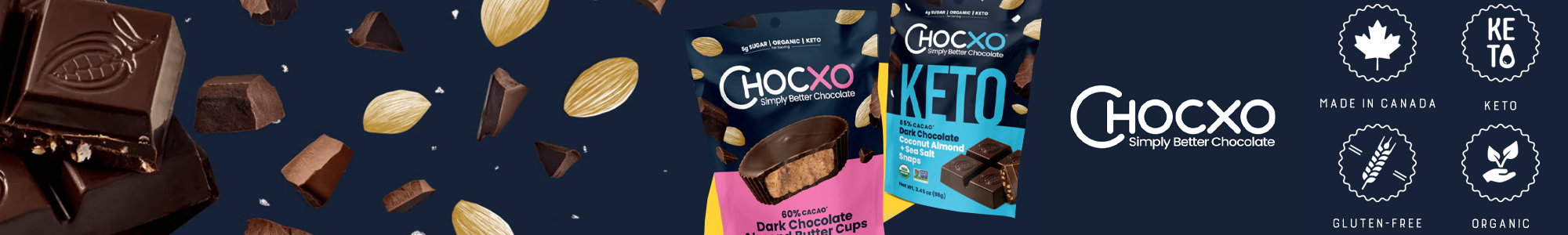 ChocXO Low Carbohydrate, Low Sugar, Keto Compliant Chocolate Products ...
