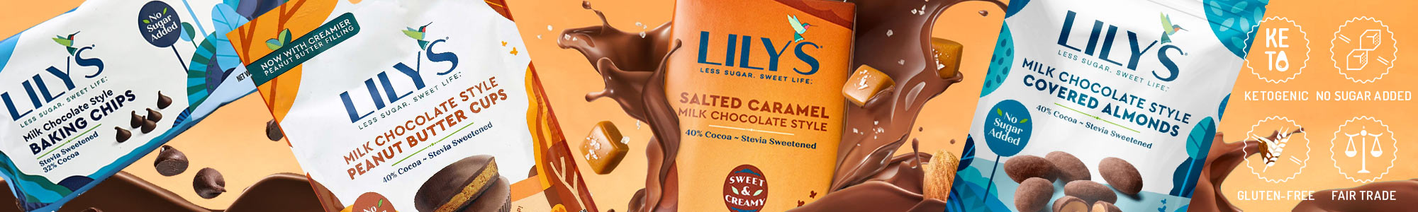 Lily's Low Sugar Keto Chocolates & Snacks at Natura Market