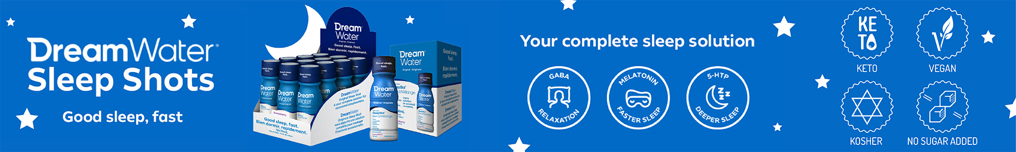 Dream Water Natural Liquid Sleep Aid Shot at Natura Market