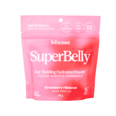 Blume Zero Sugar Hydration Powder SuperBelly Strawberry Hibiscus at ...