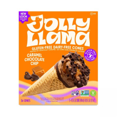 Jolly Llama Dairy-Free Gluten-Free Cone Caramel Chocolate Chip at ...