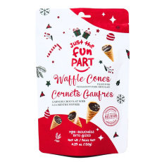 Just The Fun Part Waffle Cone Snacks Peppermint Dark Chocolate at ...