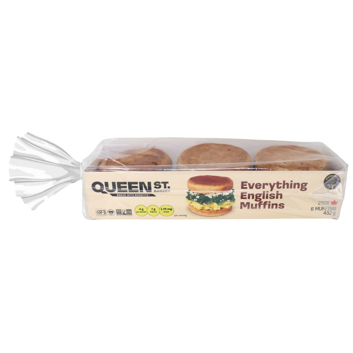 Queen St. Bakery Gluten-Free Everything English Muffins at Natura Market