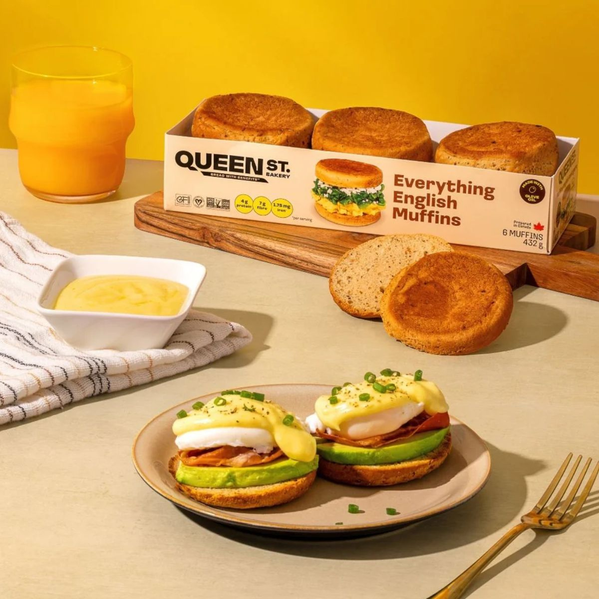 Queen St. Bakery Gluten-Free Everything English Muffins at Natura Market