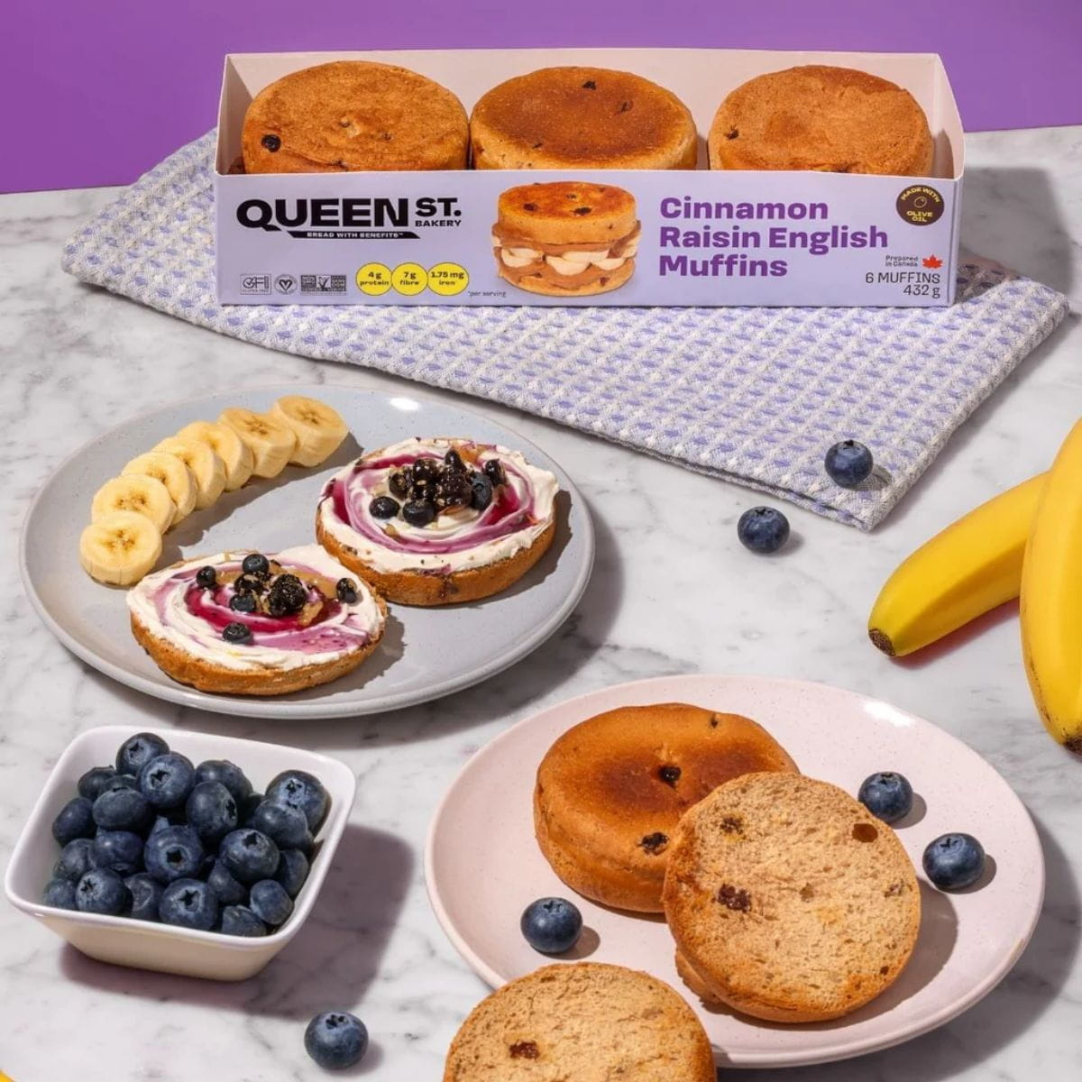 Queen St. Bakery Gluten-Free Cinnamon Raisin English Muffins at Natura ...