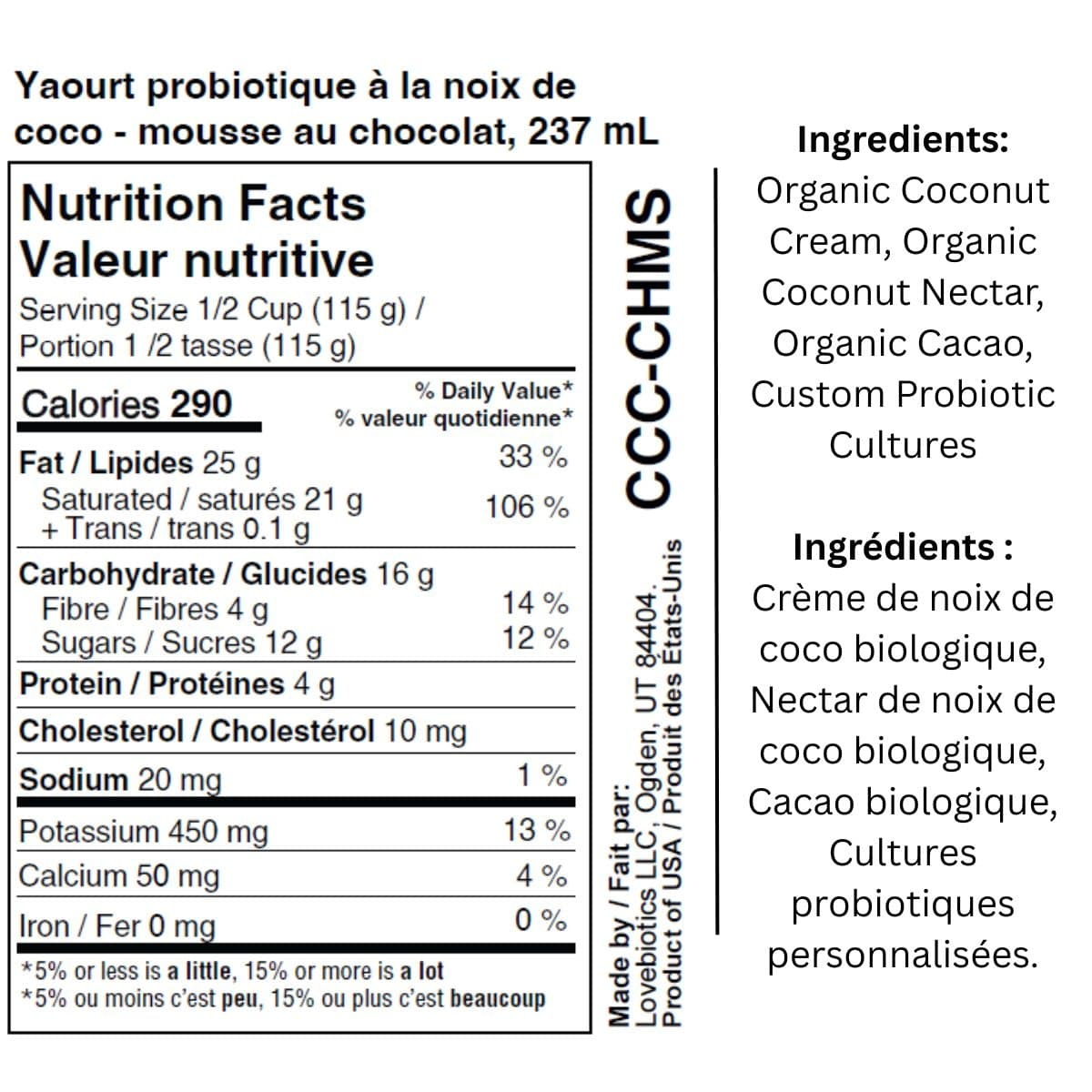 The Coconut Cult Probiotic Coconut Yogurt Chocolate Mousse at NaturaMarket