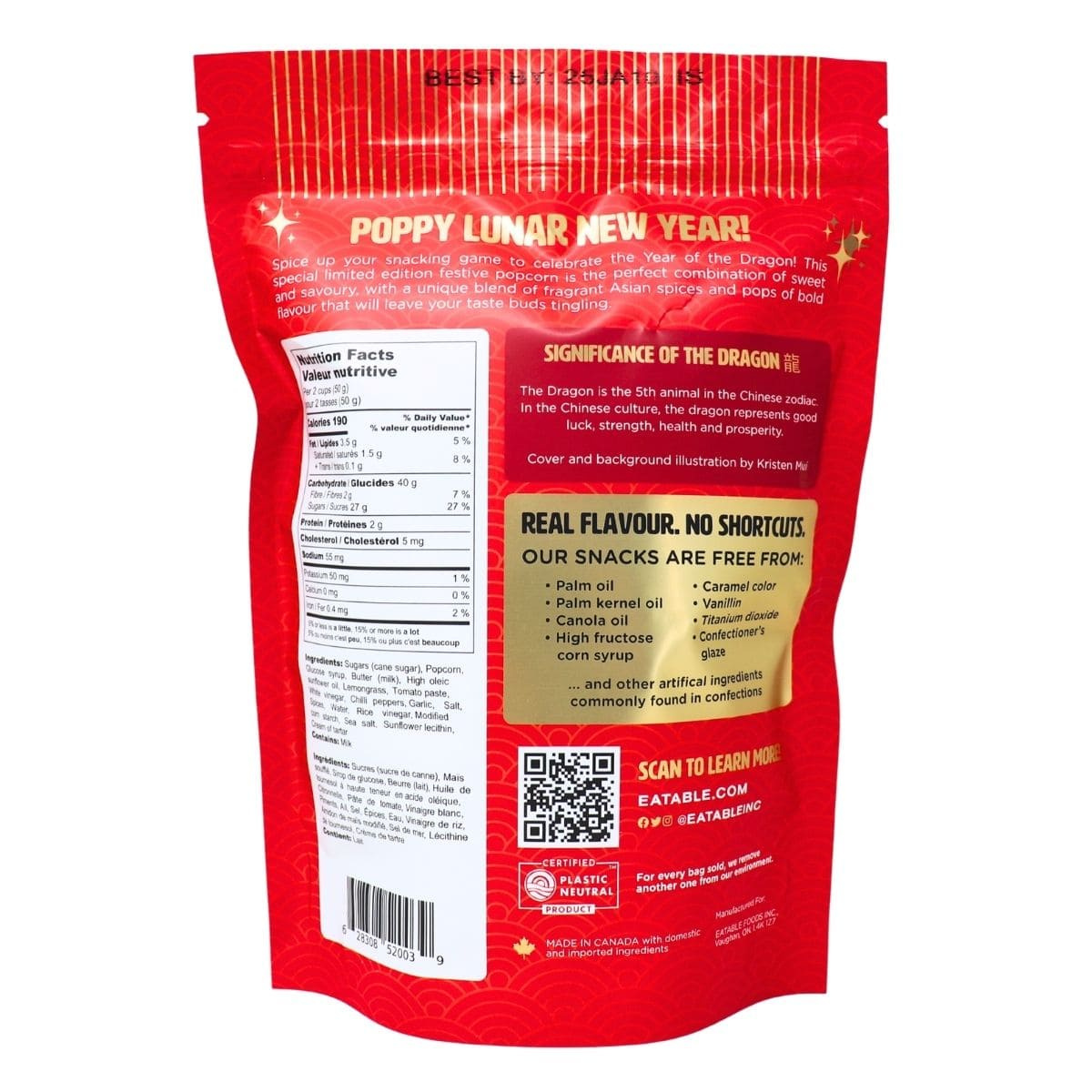 EATABLE Gourmet Popcorn Pops Of Fire at NaturaMarket