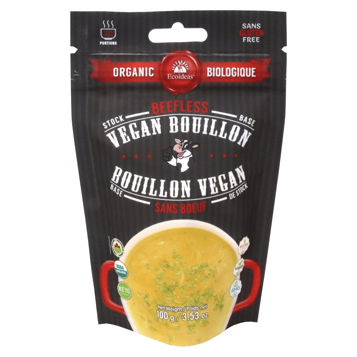 Ecoideas Vegan Bouillon Stock Beefless at Natura Market
