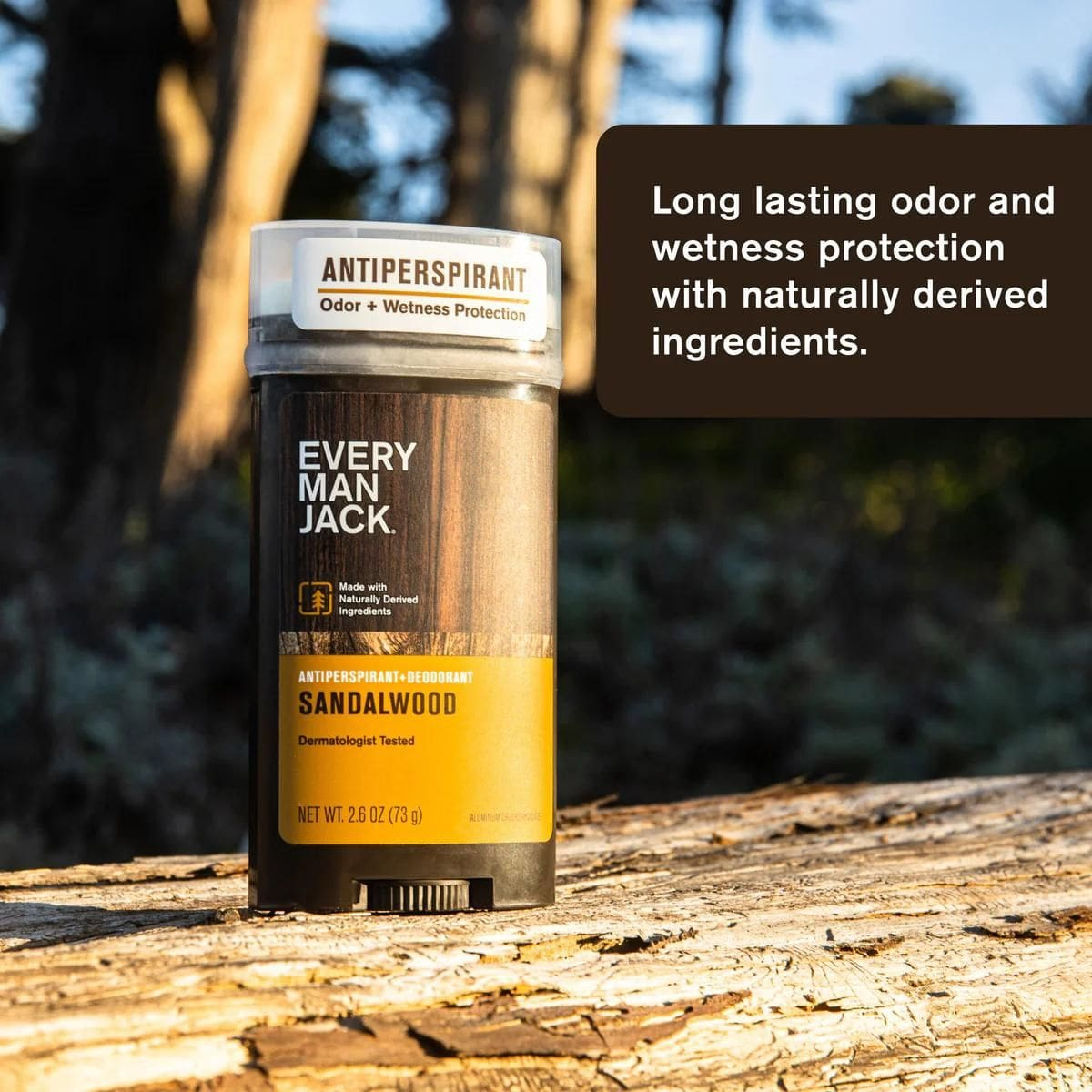 Every Man Jack Natural Antiperspirant + Deodorant Sandalwood at ...