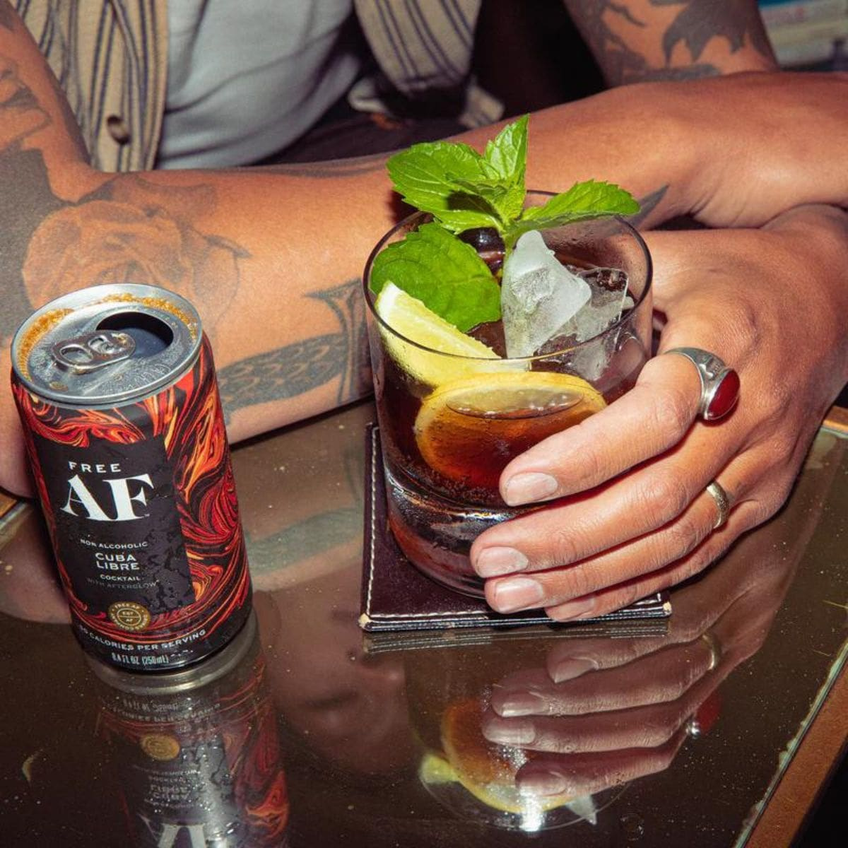 Free AF Non-Alcoholic Cocktail Cuba Libre at Natura Market