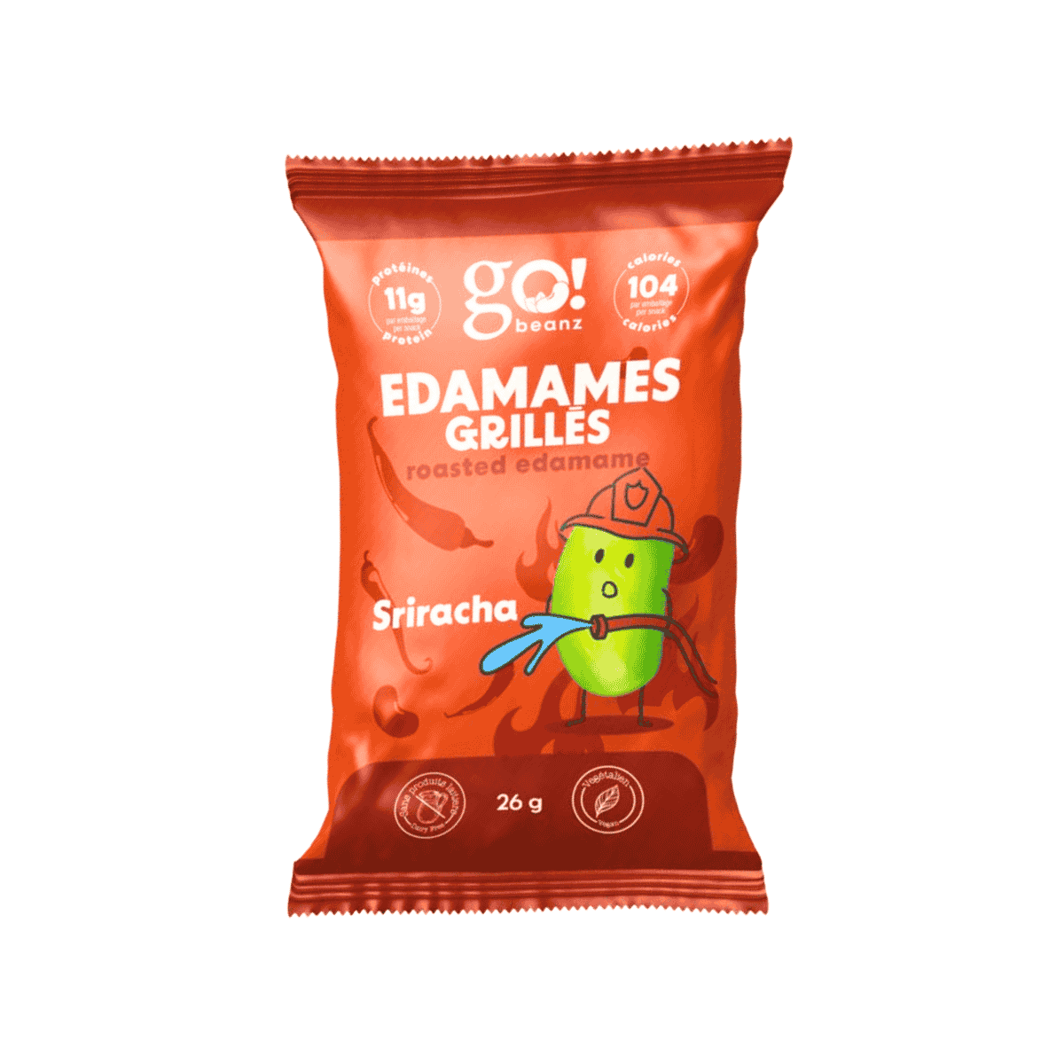 Go! Beanz High Protein Roasted Edamame Beans Snack Sriracha at NaturaMarket