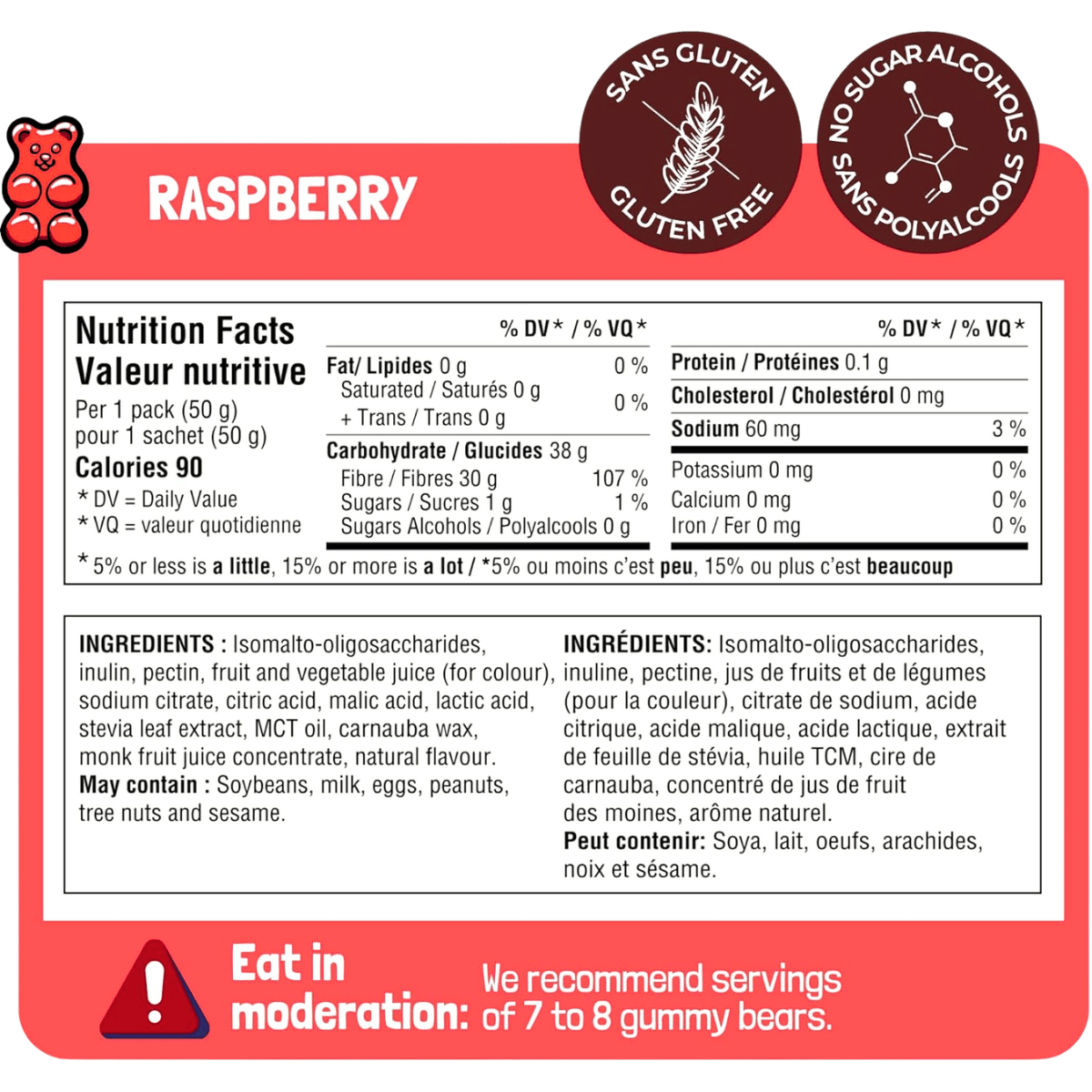 Go! Gummy Low-Sugar Gummies Raspberry at NaturaMarket