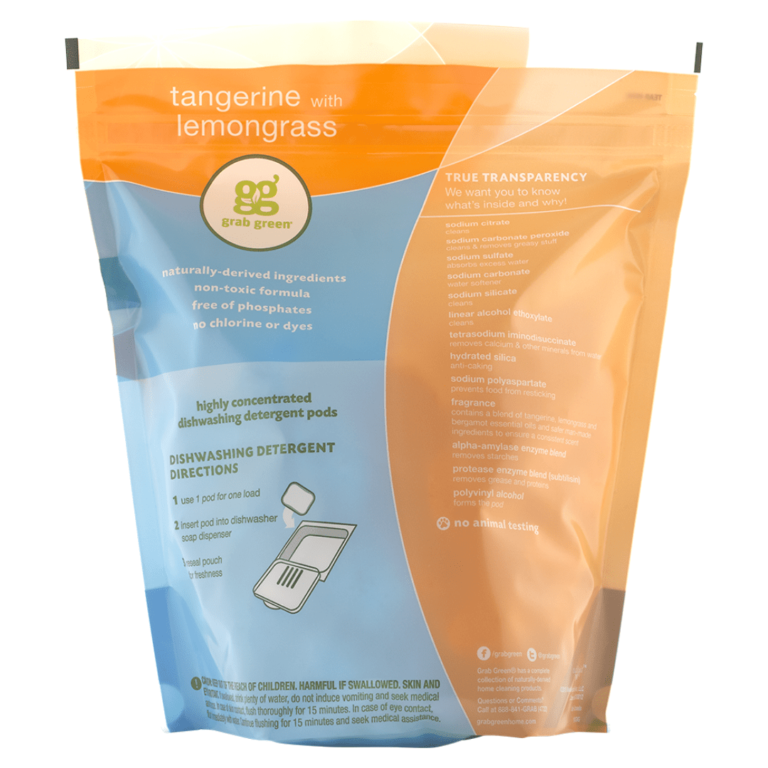 grab green Automatic Dishwashing Detergent Pods Tangerine at Natura Market