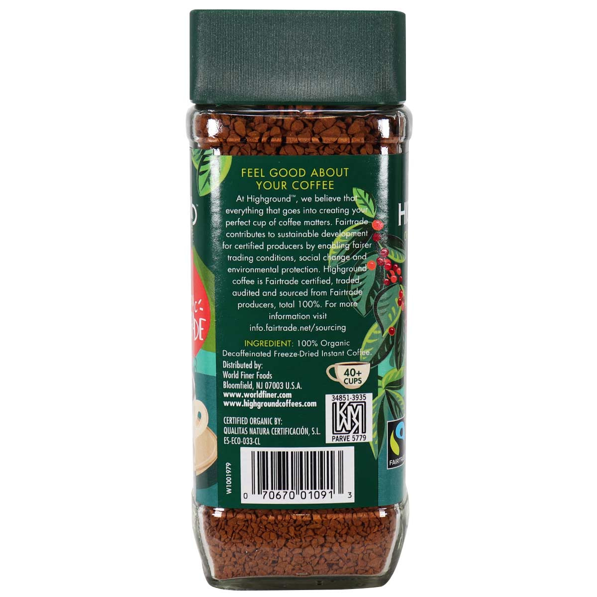 Highground Decaf Organic Instant Coffee at Natura Market