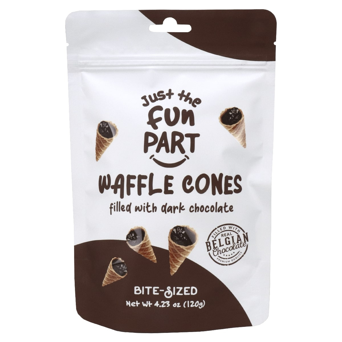Just The Fun Part Waffle Cone Dark Chocolate at Natura Market