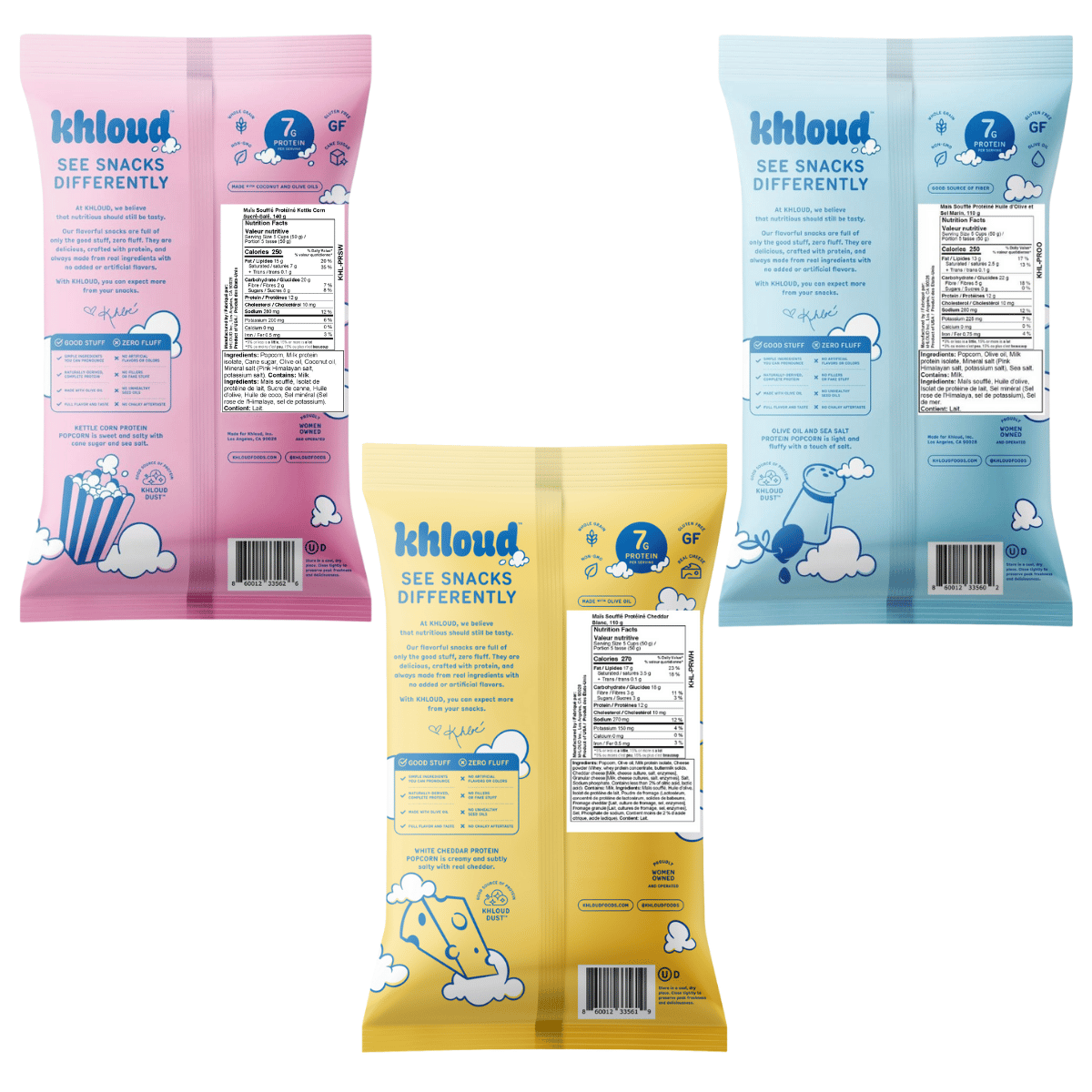 Khloud Protein Popcorn Variety 6-Pack at NaturaMarket