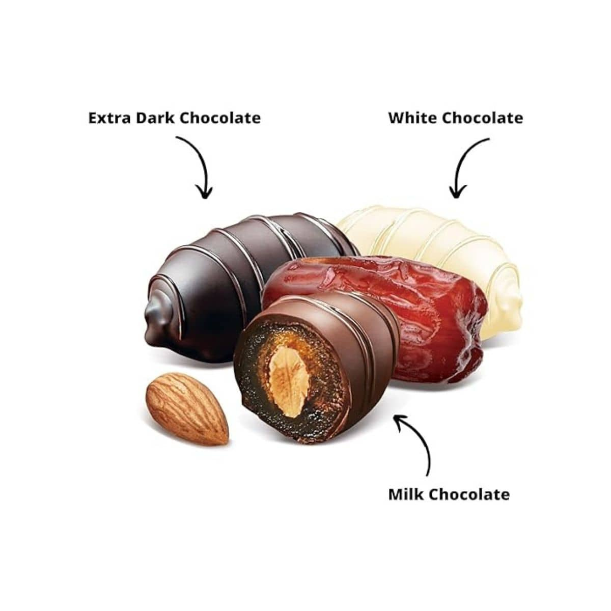 Kitchen & Love Assorted Chocolate Covered Stuffed Dates at NaturaMarket