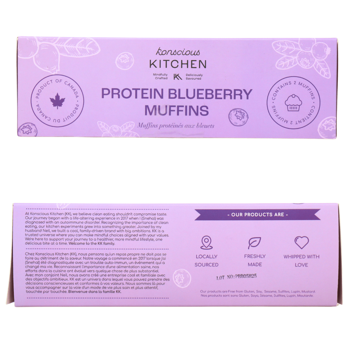 Konscious Kitchen Gluten-Free Protein Blueberry Muffins at NaturaMarket