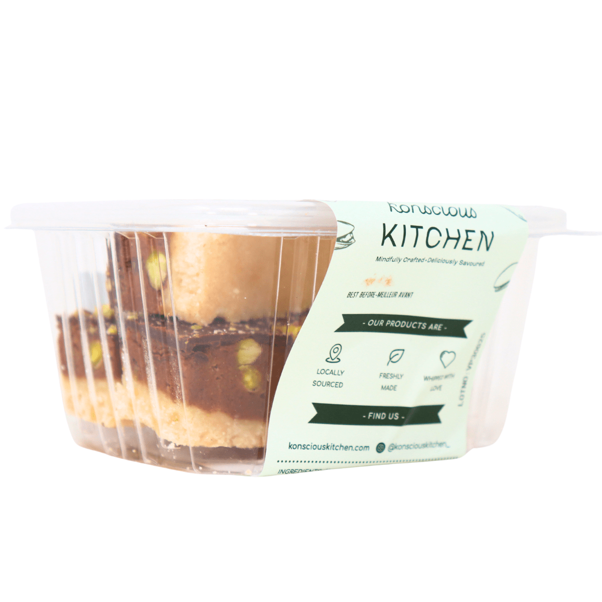 Konscious Kitchen Paleo & Vegan Pistachio Bars at NaturaMarket