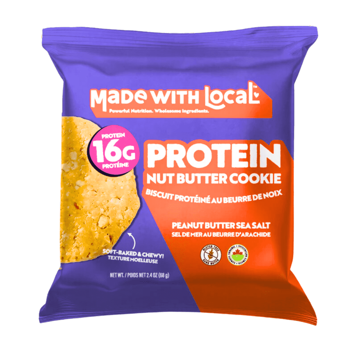Made With Local Protein Nut Butter Cookie Peanut Butter Sea Salt at ...