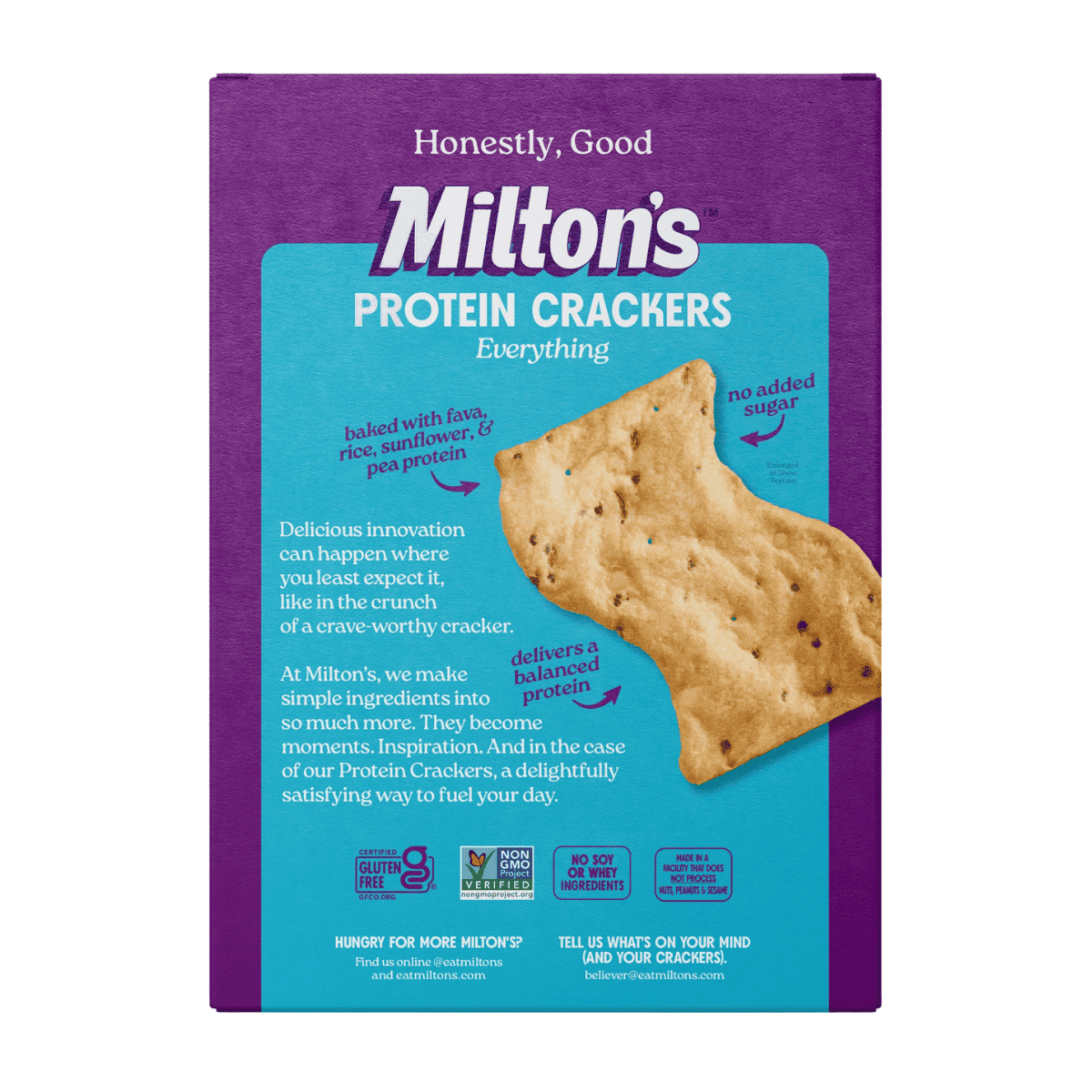 Milton’s Plant-Based Protein Crackers Everything at NaturaMarket