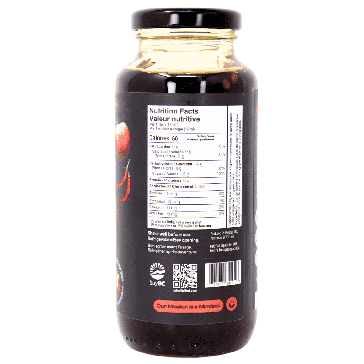 Mindful FUD Vegan Honey Substitute Bee-Mindful Hunnie Hot at NaturaMarket