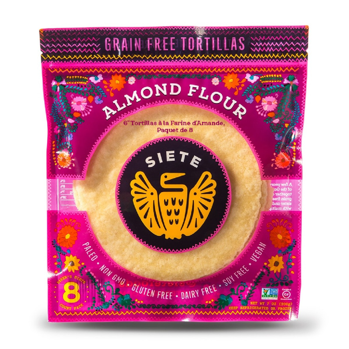 Siete Grain-Free Almond Flour Tortillas |Naturamarket.ca