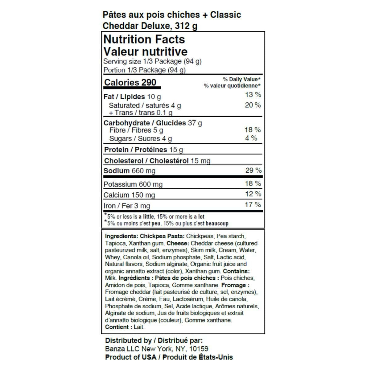 Banza Chickpea Pasta Shells + Classic Cheddar Deluxe at NaturaMarket