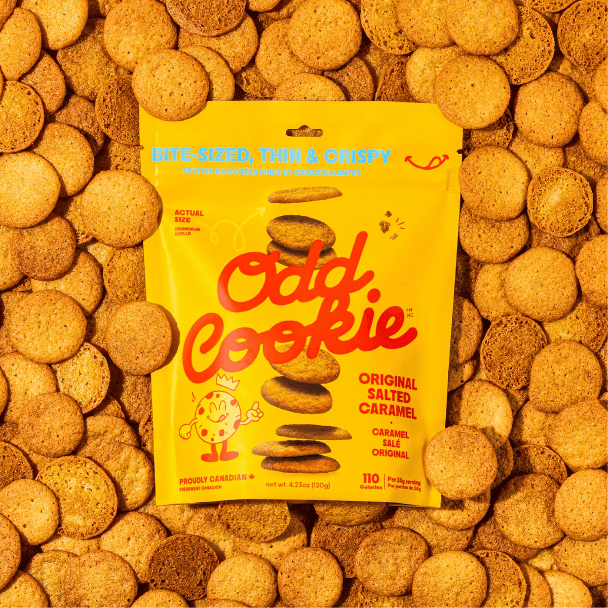 Odd Cookie Bite Sized Thin & Crispy Salted Caramel Cookies at NaturaMarket