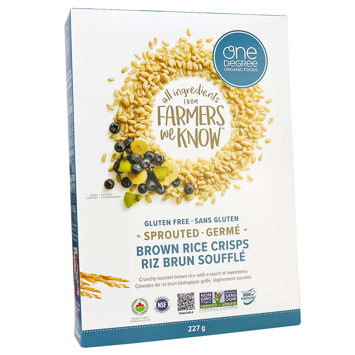 One Degree Organic Sprouted Brown Rice Crisps at Natura Market
