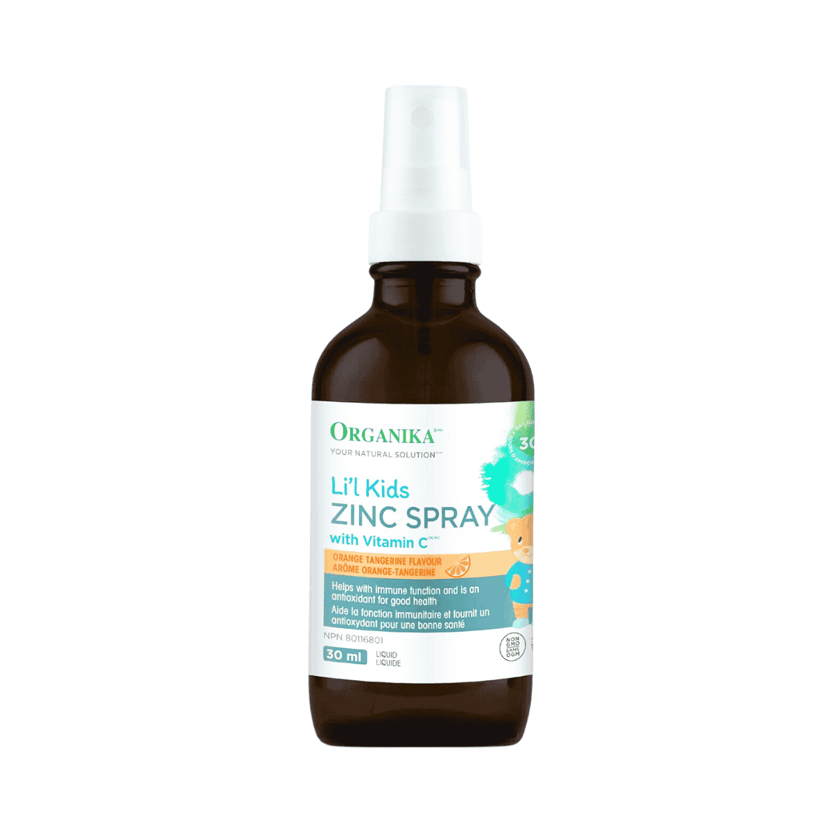 Organika Kids Zinc Spray With Vitamin C Orange Tangerine at NaturaMarket