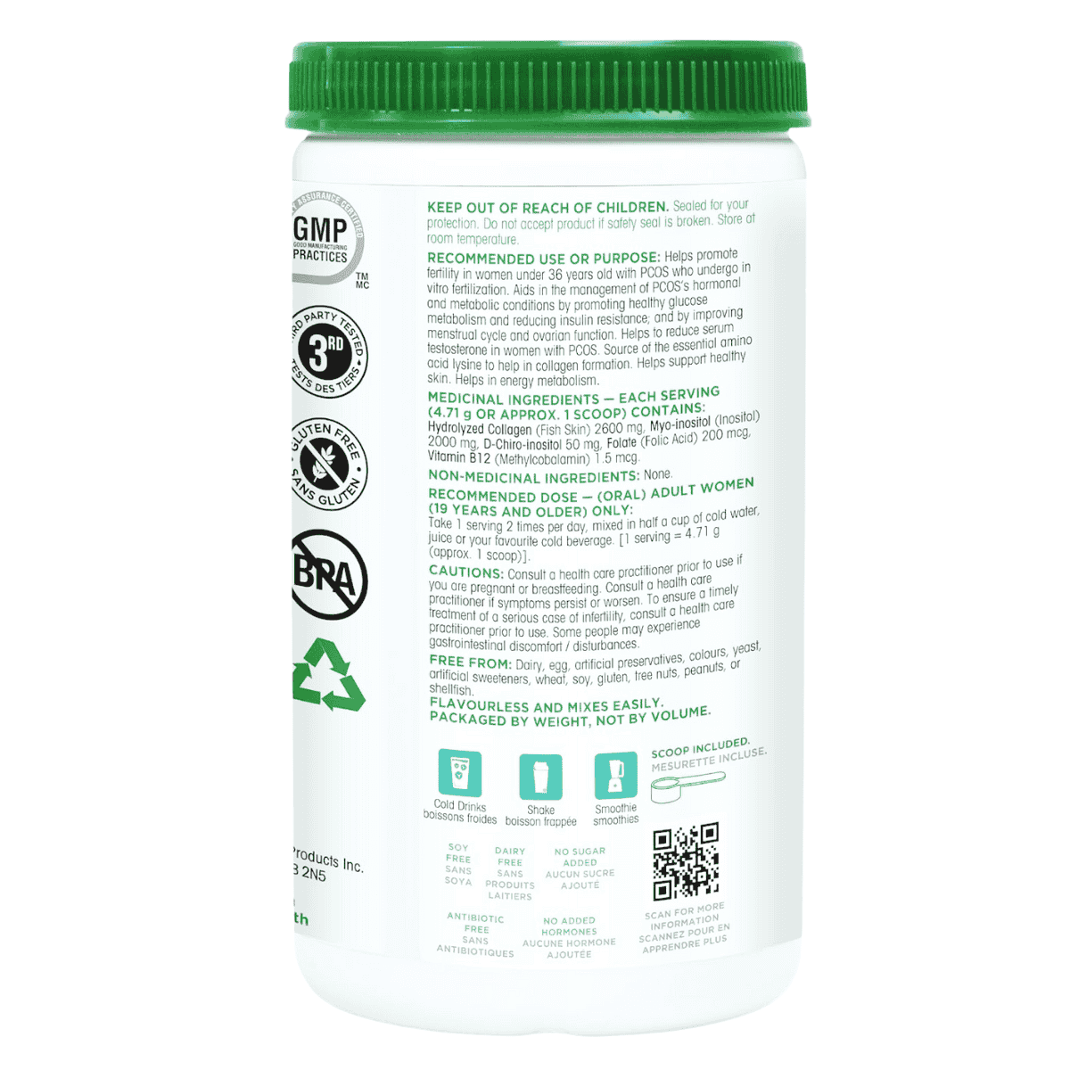 Organika Marine Collagen Powder PCOS Relief at NaturaMarket