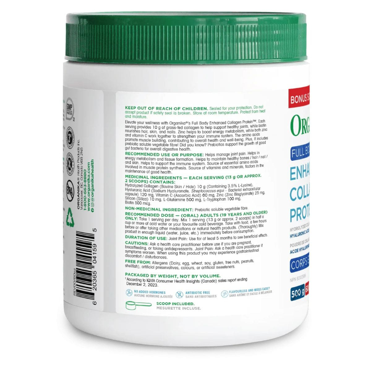 Organika Enhanced Collagen Full Body Protein at NaturaMarket