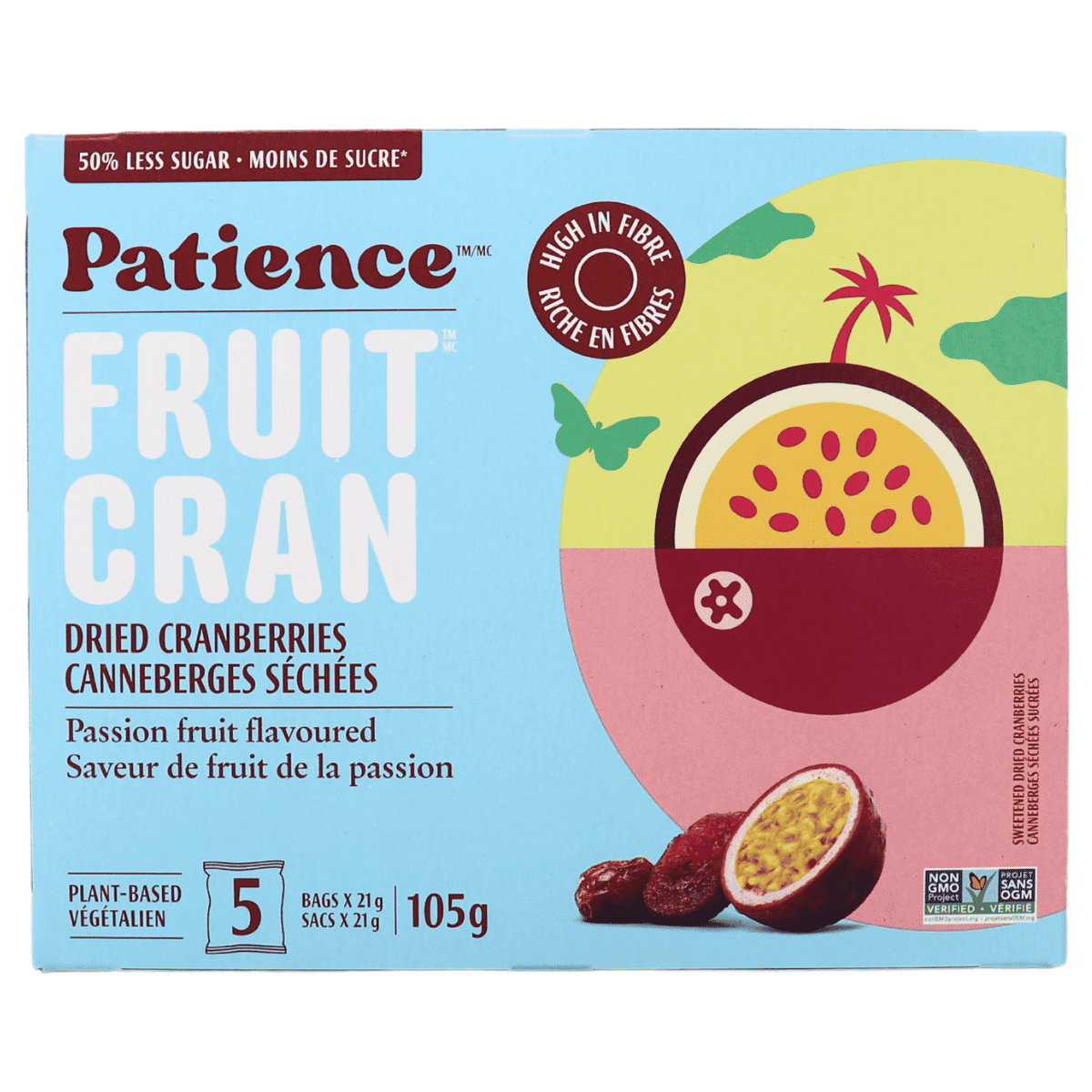 Patience Fruit & Co. High Fibre Fruit Cran Passion Fruit at NaturaMarket