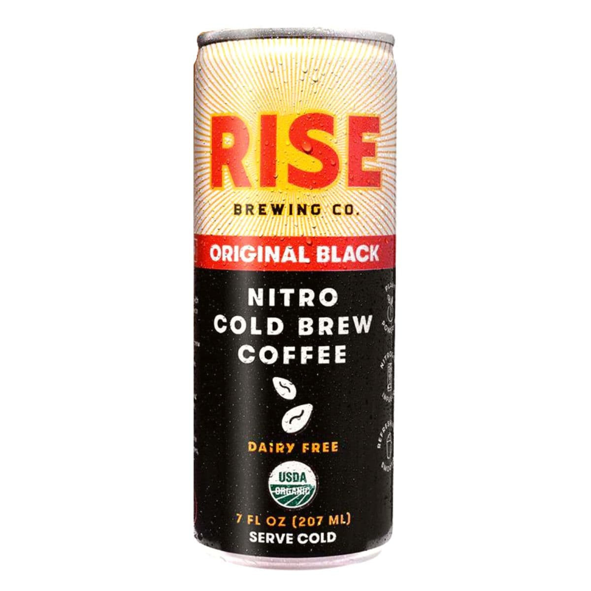 RISE Organic Black Coffee Nitro Cold Brew Coffee at Natura Market