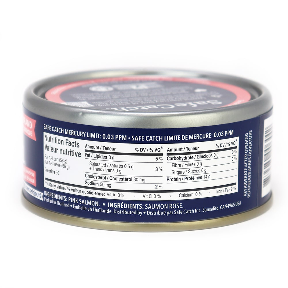 Safe Catch Alaskan Wild Pink Salmon No Salt Added | Keto, Whole30 ...