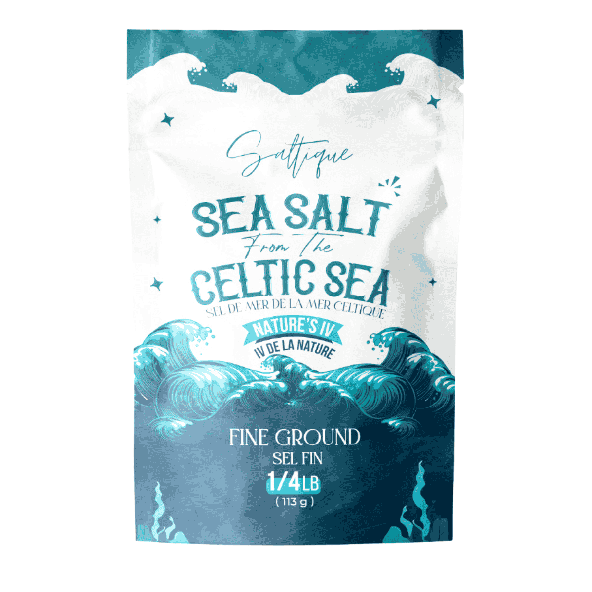 Saltique Unrefined French Celtic Sea Salt Fine Ground at NaturaMarket
