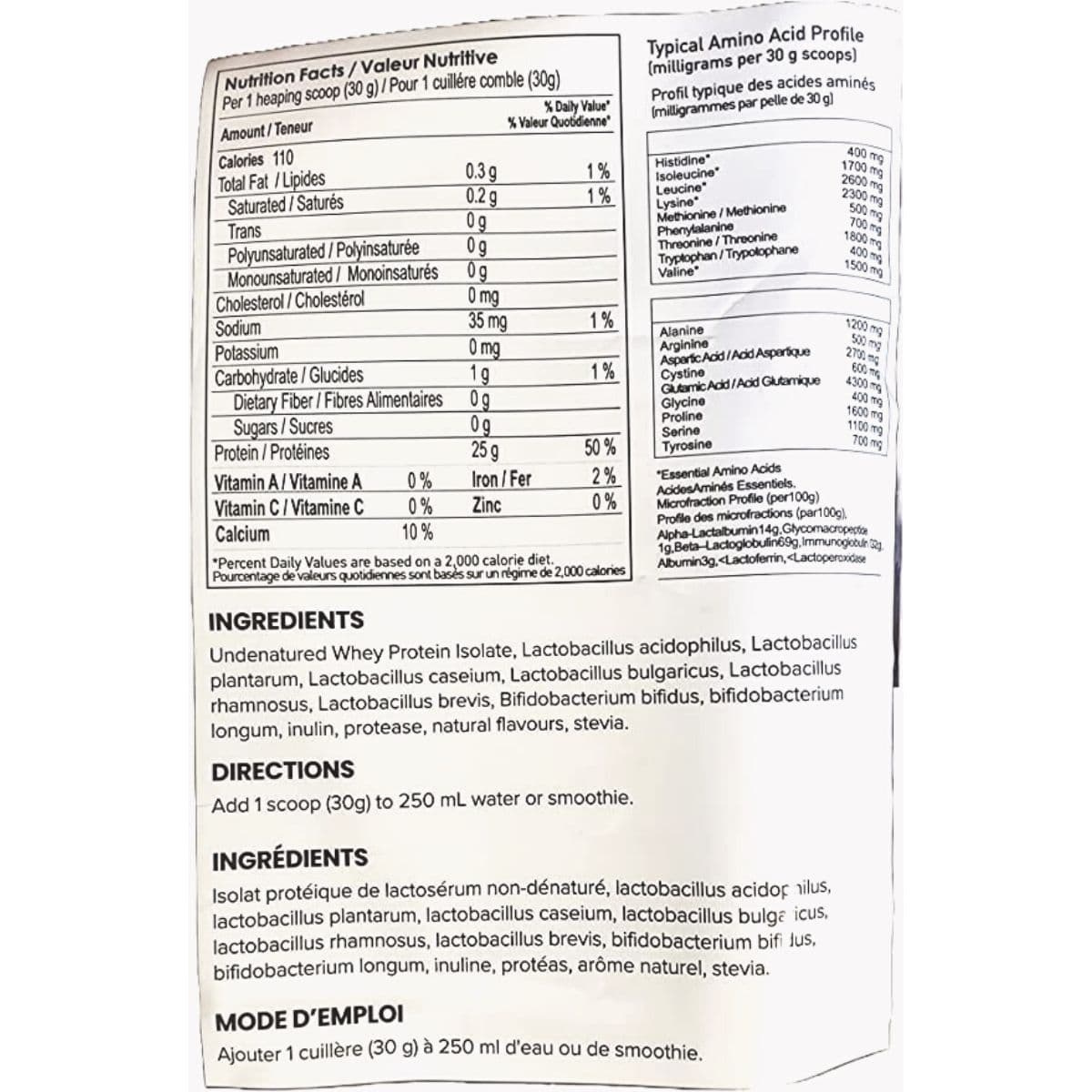 Schinoussa Probiotic Whey Isolate Vanilla at Natura Market