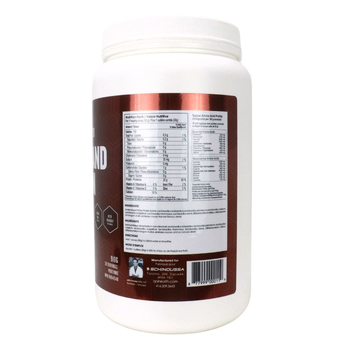Schinoussa Probiotic Whey Isolate Chocolate at Natura Market
