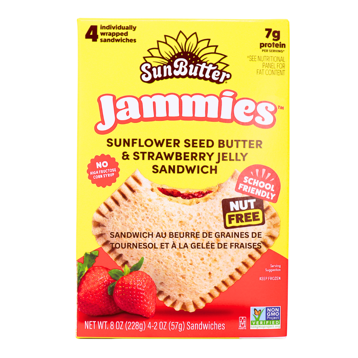 SunButter Nut-Free Jammies Sunflower Seed Butter Jelly Sandwich ...
