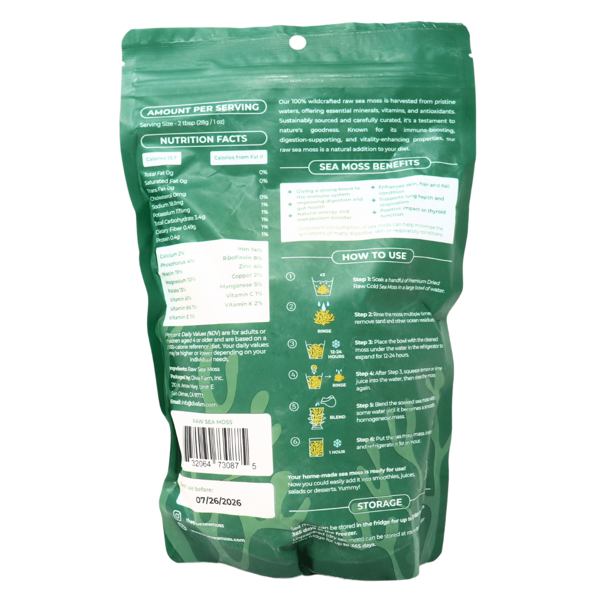 True Sea Moss Crafted Dry Raw Sea Moss at NaturaMarket