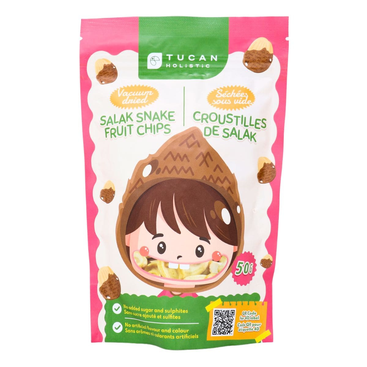 Tucan Holistic Vacuum-Dried Fruit Chips Salak Snake Fruit at NaturaMarket