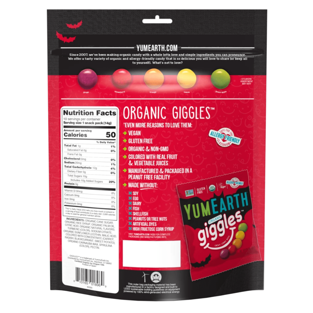 YumEarth Organic Giggles Halloween Snack Packs at Natura Market