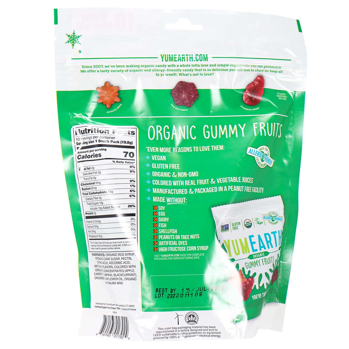 YumEarth Organic Gummy Fruits Winter Packs at Natura Market