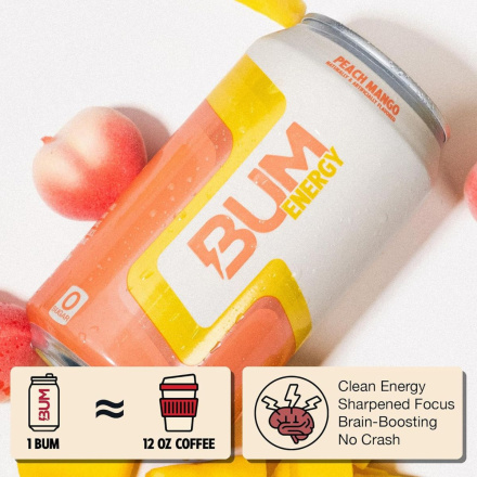 BUM Energy Drink Peach Mango at NaturaMarket