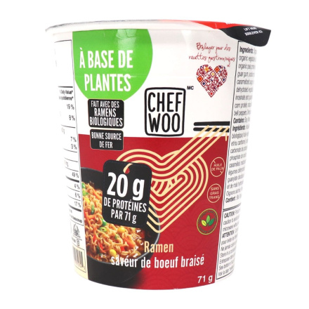 Chef Woo Plant-Based Instant Ramen Beef at Natura Market