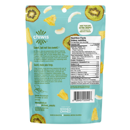 Chiwis Fruit Chips Kiwi Tropical Mix at NaturaMarket