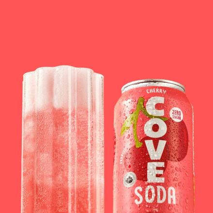 Cove Zero Sugar Probiotic Soda Cherry at NaturaMarket