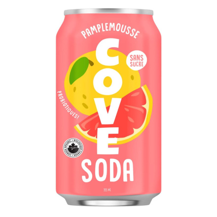 Cove Zero Sugar Probiotic Soda Grapefruit at NaturaMarket
